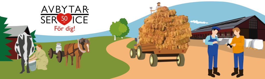 Avbytartjänsterna 50 år | Maatalousyrittäjien eläkelaitos Mela